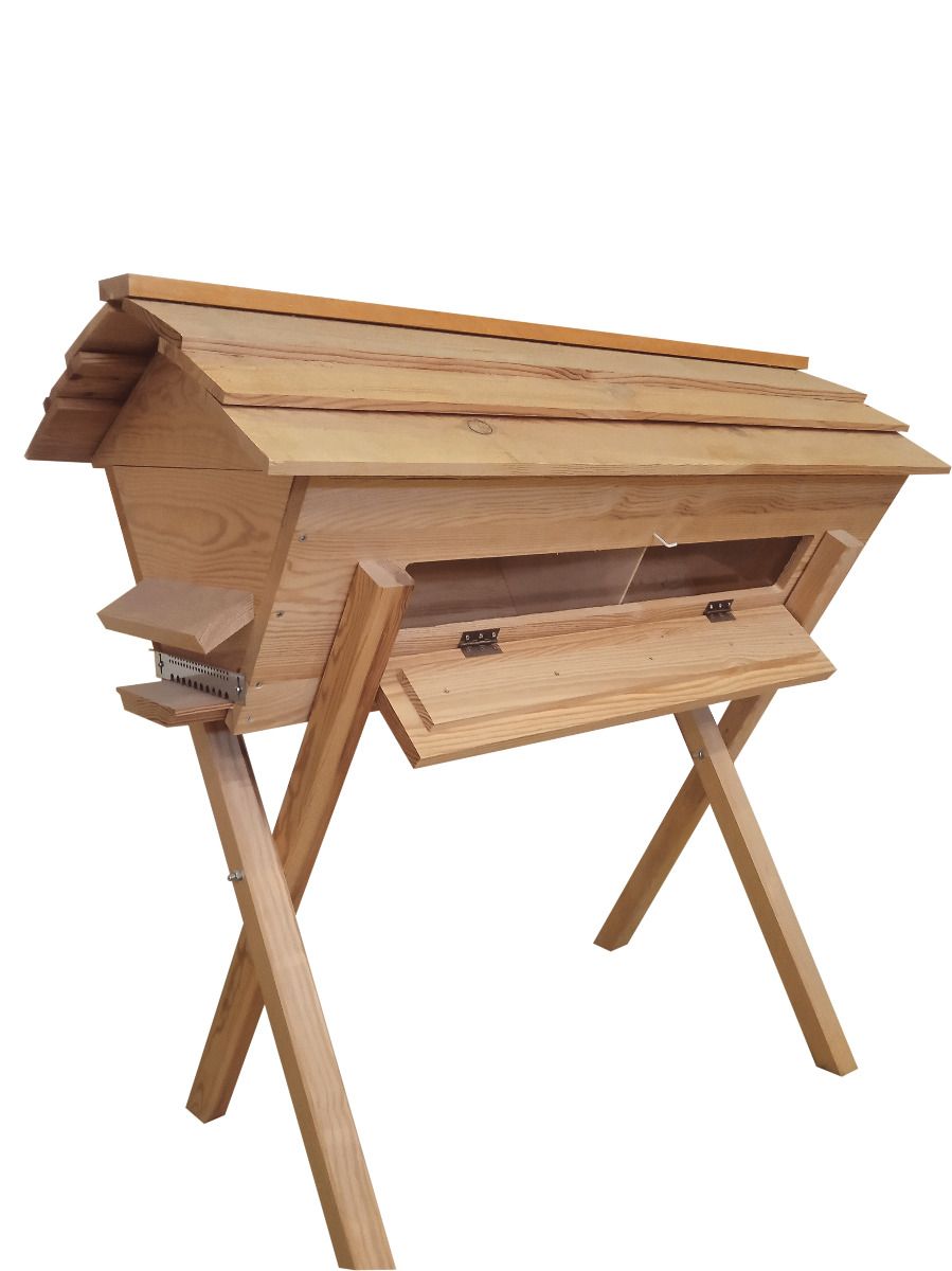 Ruche Kenyane BEENATURE sur pieds, avec toit chalet - Naturapi