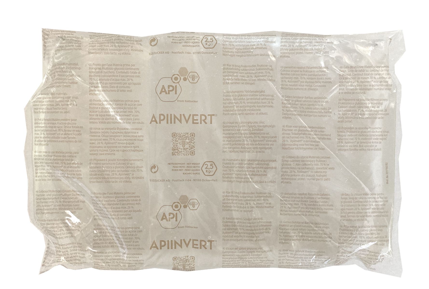 Sirop de nourrissement APIINVERT, le sachet de 2.5 kg - Naturapi
