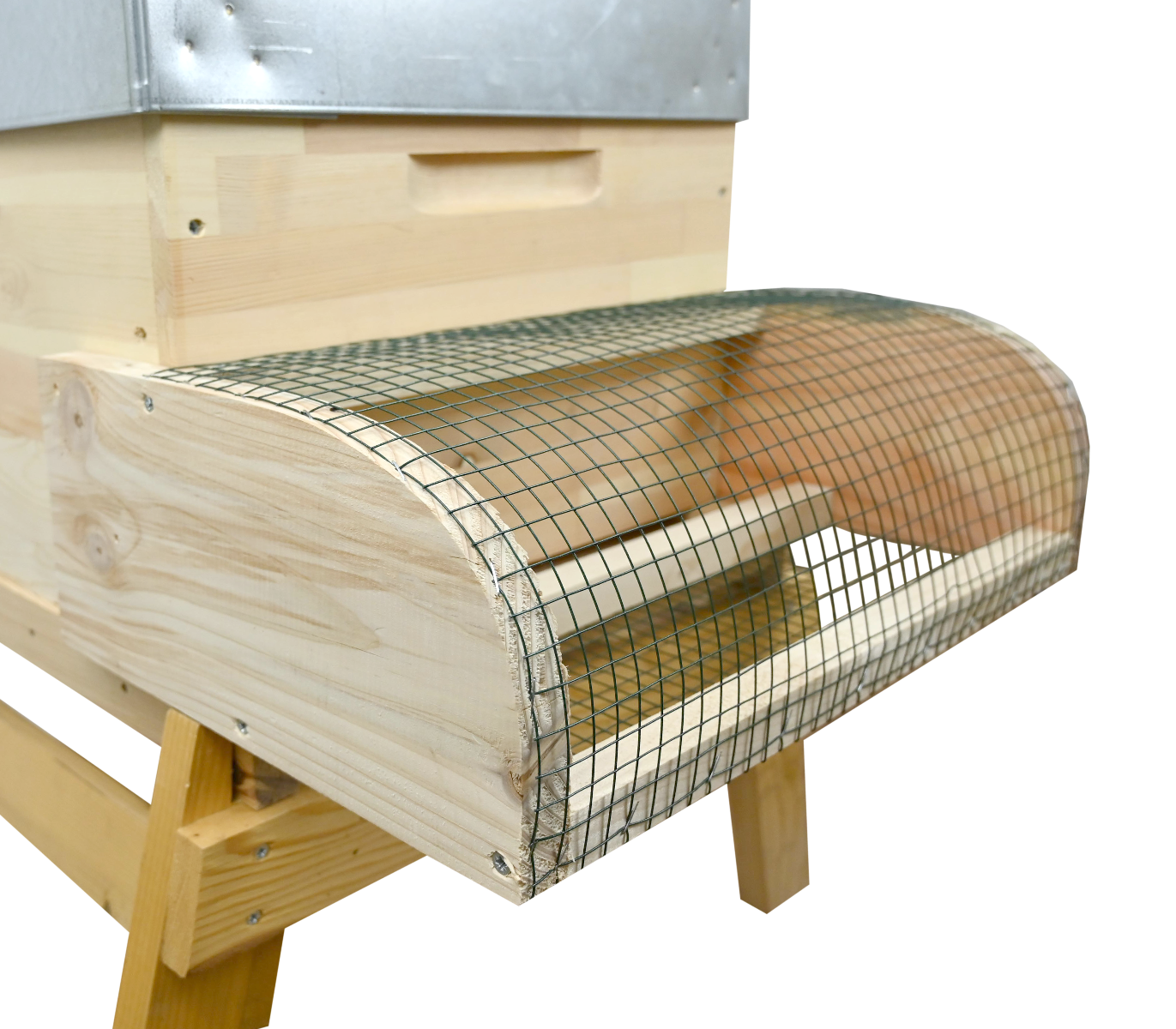 Muselière anti-frelons en bois pour ruche Dadant 10 - Naturapi